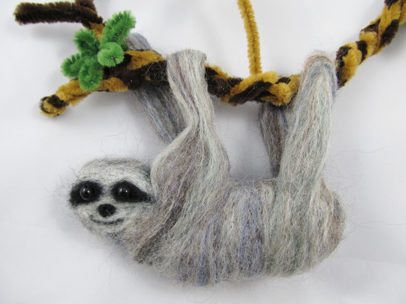 Make It! Challenge #3: Needle Felted Sloth | Squirrel Picnic